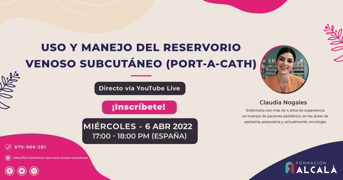 Webinar Gratuito: Uso y manejo del reservorio venoso subcutáneo (Port-A ...
