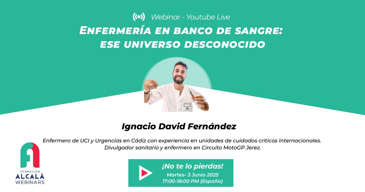 Webinar Gratuito: Enfermería en banco de sangre: ese universo desconocido